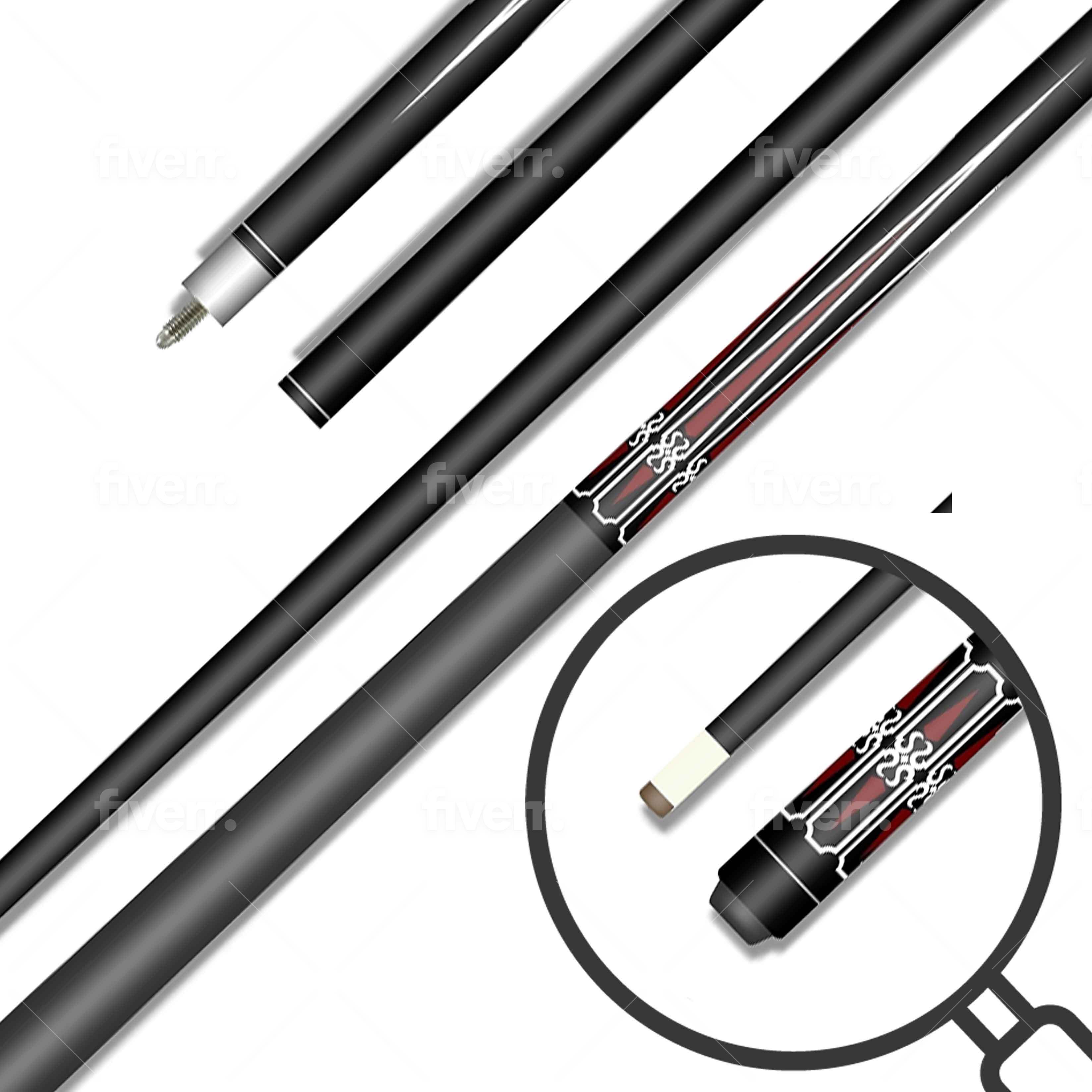 Poolqueue "BLACK-KING" | Zweiteilige Queues | Poolbillard Queues ...